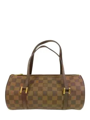 LOUIS VUITTON Damier Ebene Papillon Pm Handbag - Brown