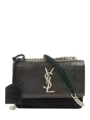 Saint Laurent Sunset Chain Shoulder Bag - Black