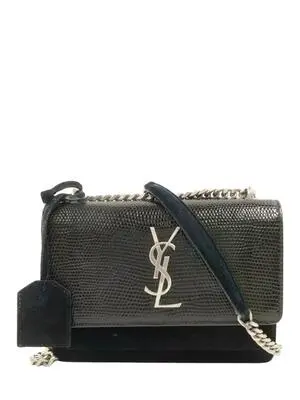 Saint Laurent Sunset Chain Shoulder Bag - Black