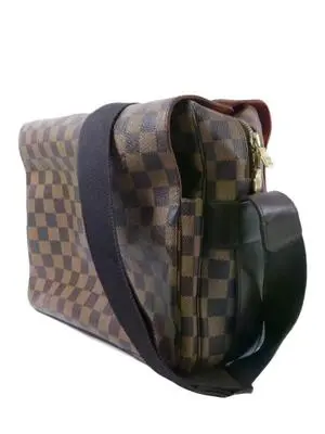 LOUIS VUITTON Damier Ebene Naviglio Shoulder Bag - Brown