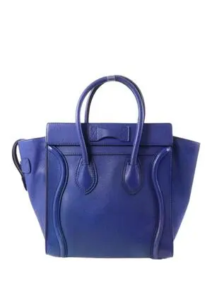 Celine Micro Luggage Tote Bag - Blue