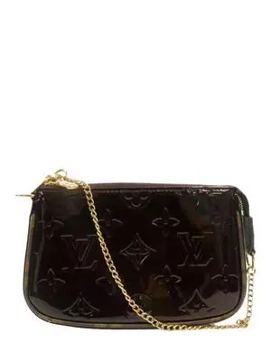 LOUIS VUITTON Mini Pochette Accessoires Shoulder Bag - Red