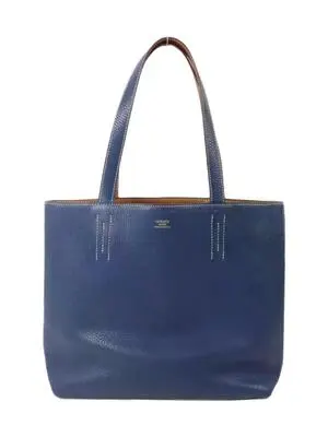 Hermès 2019 Double Sens 28 Leather Tote Bag - Blue