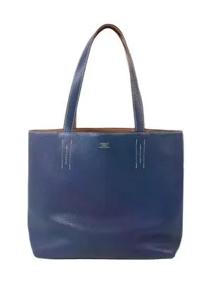 Hermès 2019 Double Sens 28 Leather Tote Bag - Blue