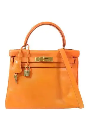 Hermès Kelly 28 Tote Bag - Orange