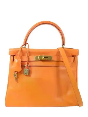 Hermès Hermès Kelly 28 Tote Bag Orange