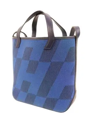 Hermès Cabas H En Biais 27 Tote Bag - Blue