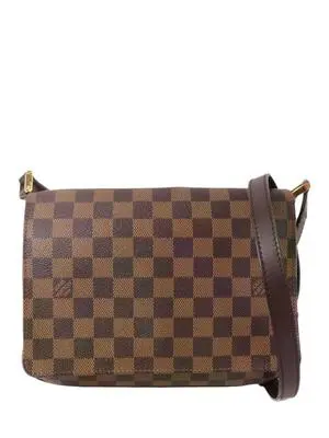 LOUIS VUITTON Damier Musette Tango Cross Body Bag - Brown