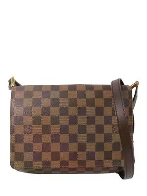 LOUIS VUITTON Damier Musette Tango Cross Body Bag - Brown