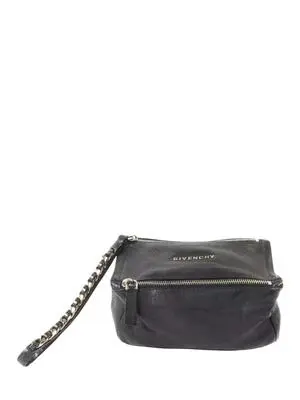 Givenchy Pandora Leather Pouch - Black