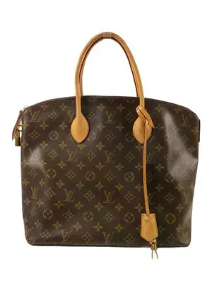 LOUIS VUITTON Monogram Lockit Mm Tote Bag - Brown