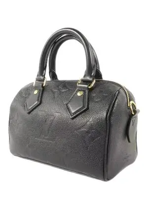 LOUIS VUITTON Empreinte Speedy Bandouliere 20 Monogram Mini Bag - Black