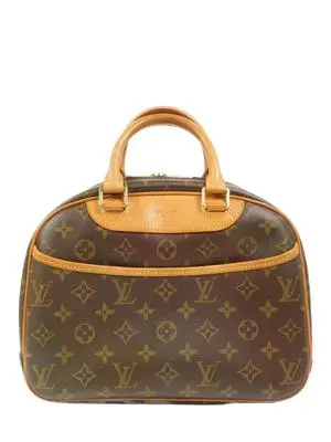 LOUIS VUITTON Monogram Trouville Tote Bag - Brown