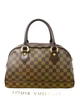 LOUIS VUITTON Duomo Damier Ebene Canvas Tote Bag - Brown