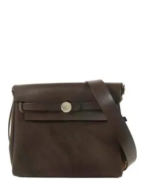 Hermès Mini Herbag Shoulder Bag - Brown