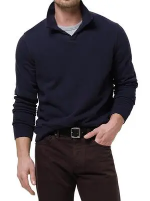 Citizens Of Humanity Cotton Blend Rugby Sweatshirt - Navy