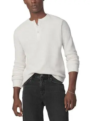 Joe's Jeans Henley Waffle Shirt - Ecru