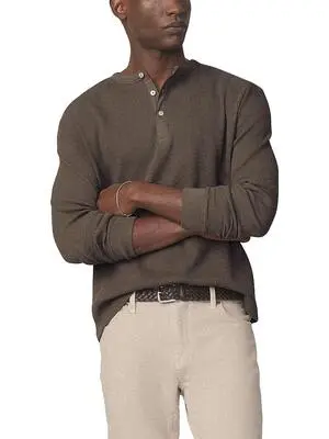 Joe's Jeans Henley Waffle Shirt - Tea Leaf