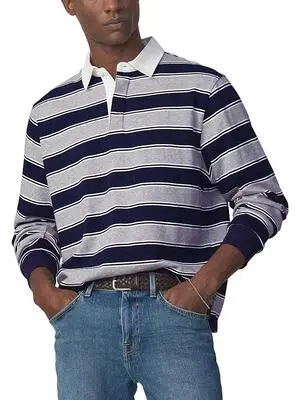 Joe's Jeans Stripe Rugby Shirt - Peacoat Multi