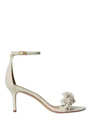 Ralph Lauren Allie Floral-appliqué Sandals - Neutrals