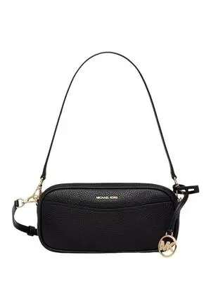 Michael Kors Logo Plaque Shoulder Bag - Black