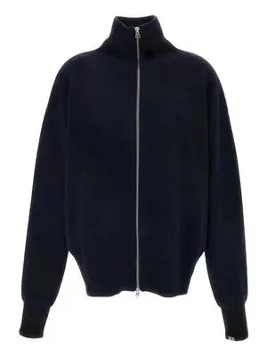 Extreme Cashmere Zip-up High-neck Cardigan - Blue
