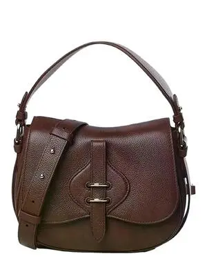 COCCINELLE Grained Leather Tote Bag - Brown