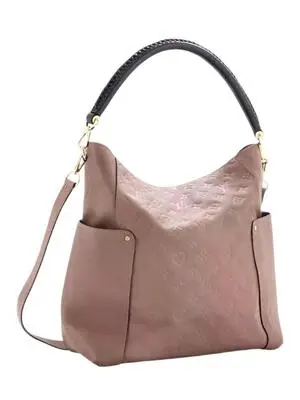LOUIS VUITTON Bagatelle Monogram Empreinte Leather Hobo Bag - Neutrals