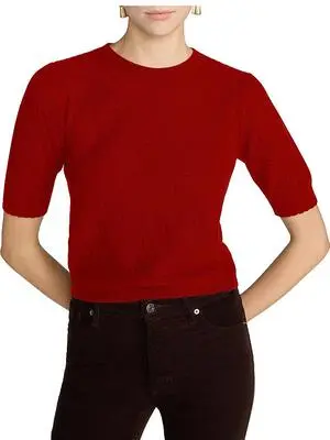 FRAME The Gathered Honeycomb Sweater - Paprika