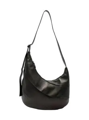 Hereu Fiblo Leather Shoulder Bag - Black