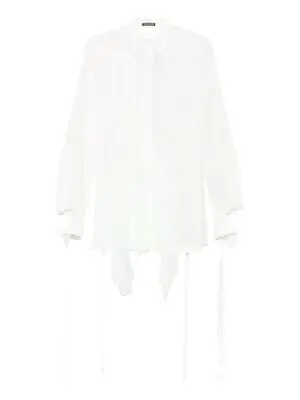 ANN DEMEULEMEESTER Lace-trimmed Shirt - White