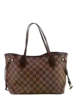 LOUIS VUITTON Neverfull Damier Pm Tote Bag - Brown