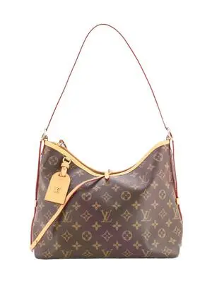 LOUIS VUITTON Carryall Monogram Canvas Pm Hobo Bag - Brown