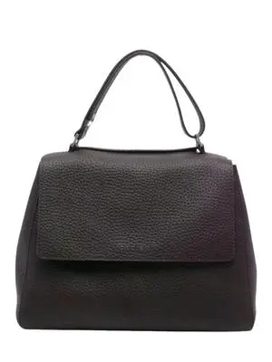 Orciani Midi Sveva Leather Shoulder Bag Red