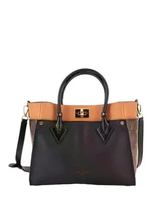 LOUIS VUITTON On My Side Mm Tote Bag In Monogram Canvas And Leather - Black