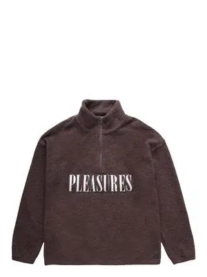 PLEASURES Searching Quarter Zip Fleece - Purple