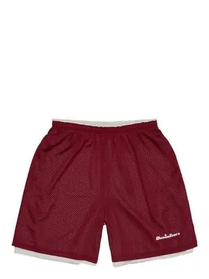 DENIM TEARS Double Layer Mesh Shorts - Red