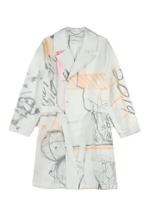 Off-White Futura Trench Coat - White