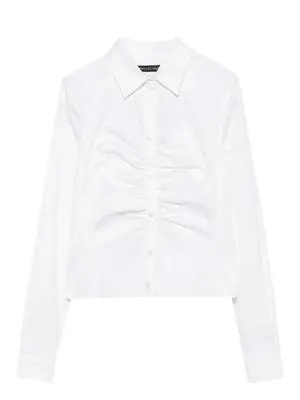 Balenciaga Ruched Shirt - White