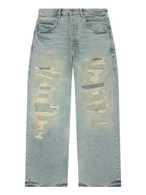 PURPLE BRAND Destroy Repair Jeans - Blue