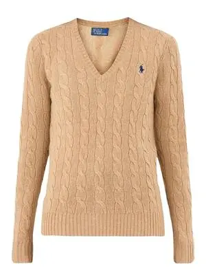 Polo Ralph Lauren Kimberly Cable Knit Pullover - Tan