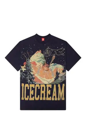 ICECREAM Candy Mountain Short-sleeve Knit T-shirt - Blue