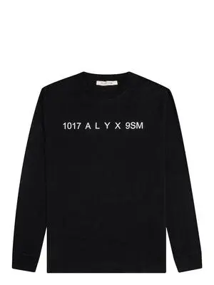 1017 Alyx 9sm Long Sleeve Logo T-shirt - Black