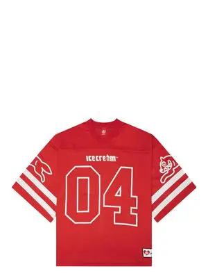 ICECREAM Salsa" Short-sleeve Knit Jersey - Red