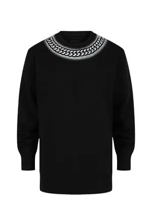 Givenchy Embossed Chain Graphic Sweatshirt - Black