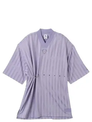 Nike Striped V-neck T-shirt Dress - Purple