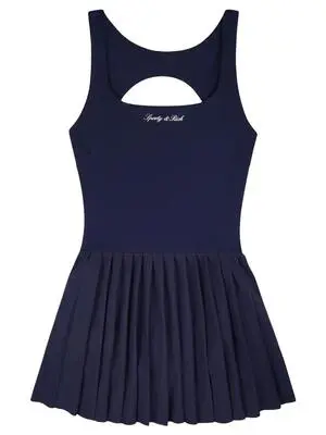 SPORTY & RICH Signature Logo Court Dress - Blue
