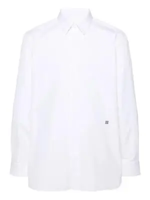 Givenchy Contemporary Fit Embroidered Shirt - White
