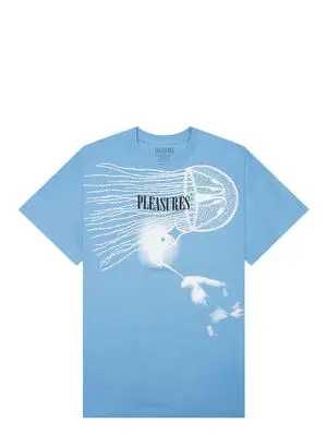 PLEASURES Carolina" Graphic T-shirt - Blue