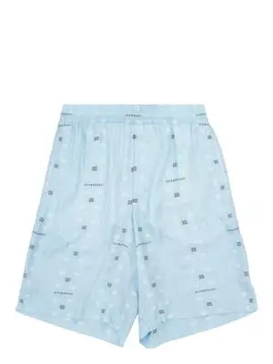 Givenchy Elastic Waistband Shorts - Blue